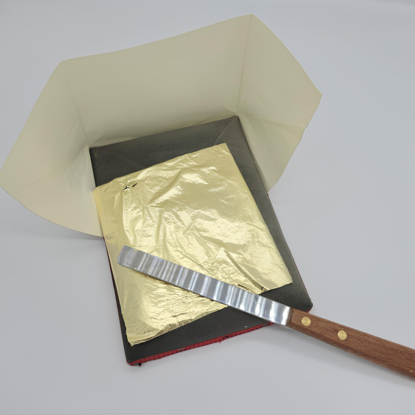 0003675-1 Coussin à dorer à parevent Parchemin de chèvre – Hieroglyphes